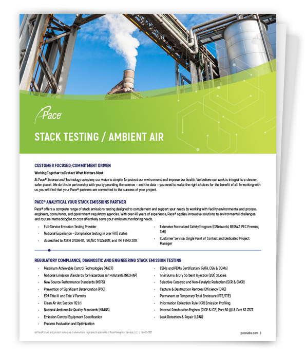 Air Stack Testing - Ambient Air