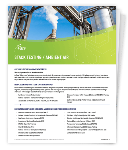 Air Stack Testing - Ambient Air